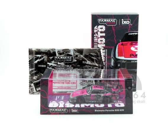 TARMAC WORKS x IXO Models Bisimoto Porsche 935 K3V Grey Pink 1:64 ...